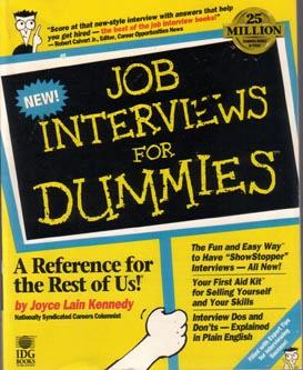 Job Interviews For Dummies FREE Shipping For Sale