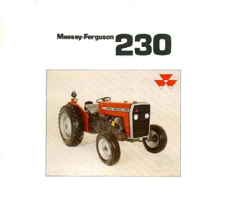 MASSEY FERGUSON MF230 TRACTOR PARTS MANUAL 130pgs W MF 230 Repair