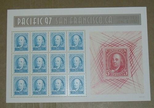 US, Scott# 3139, fifty cent Benjamin Franklin sheet of 12 stamps (0133 ...