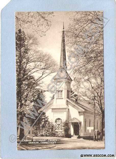 CT Canaan Canaan Methodist Church Street Scene Intersection ct_box1~418 ...