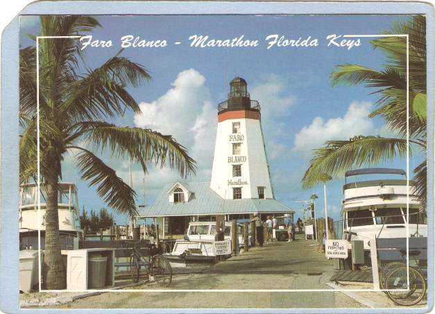 FL Marathon Lighthouse Postcard Faro Blanco Lighthouse lighthouse_box1 ...