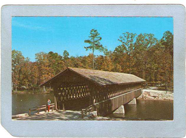 GA Stone Mountain Covered Bridge Postcard Bridge In Stone Mountain ...