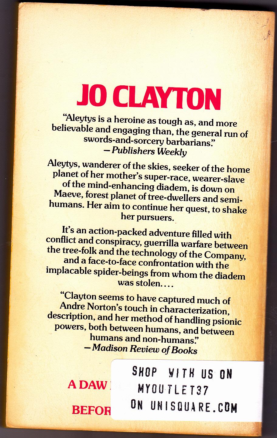 Maeve by Jo Clayton 1979 Paperback Book - Very Good For Sale