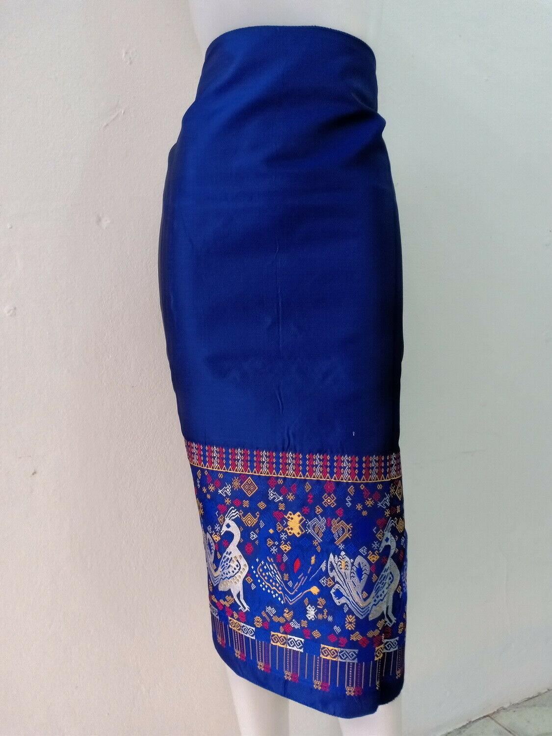Lao Laos Traditional Silk Fabric For Costume Skirt Sinh Salong clothing ...