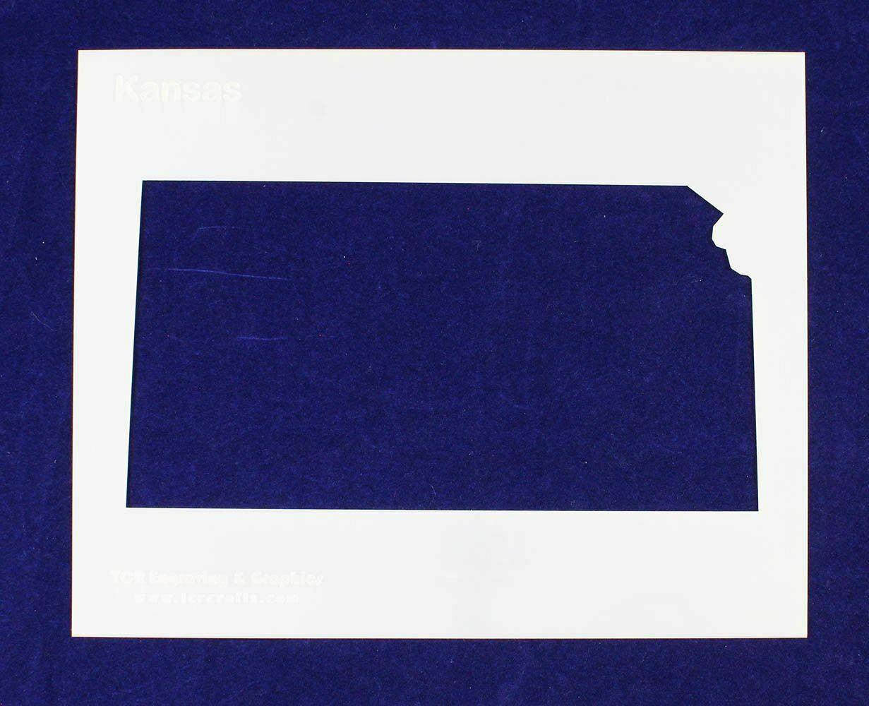 State of Kansas Stencil 14 Mil 8" X 10" Painting /Crafts/ Templates For ...
