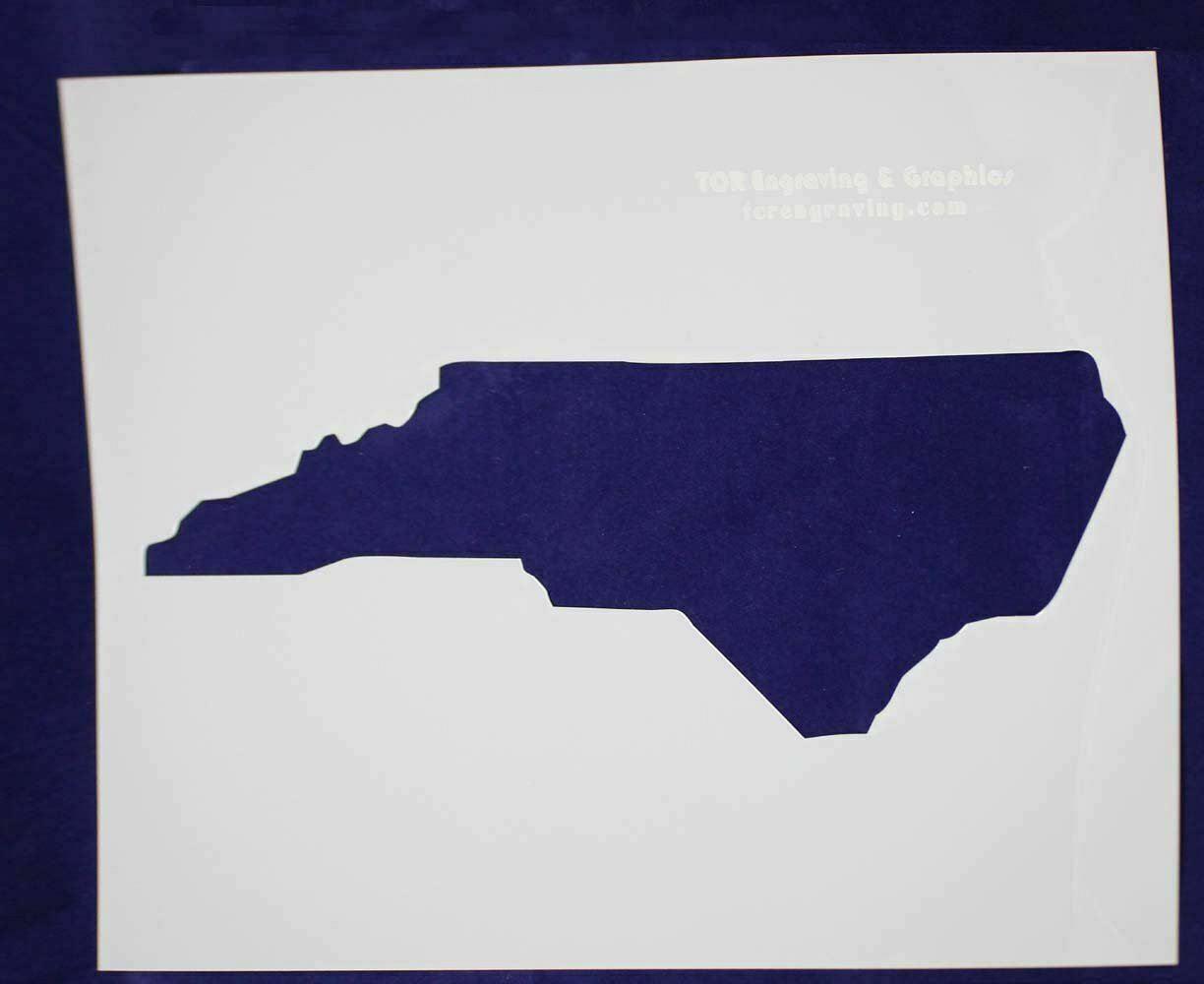State of North Carolina Stencil 14 Mil Large - Painting /Crafts ...