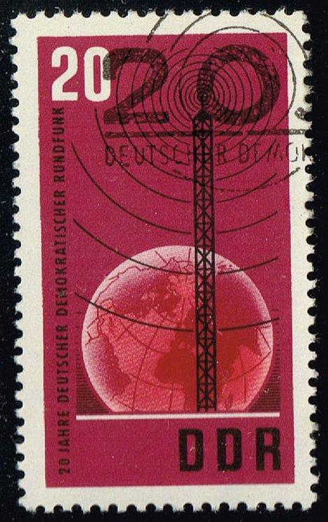 Germany DDR #769 Radio Tower & Globe; CTO (0.25) (4Stars) |DDR0769-01 ...