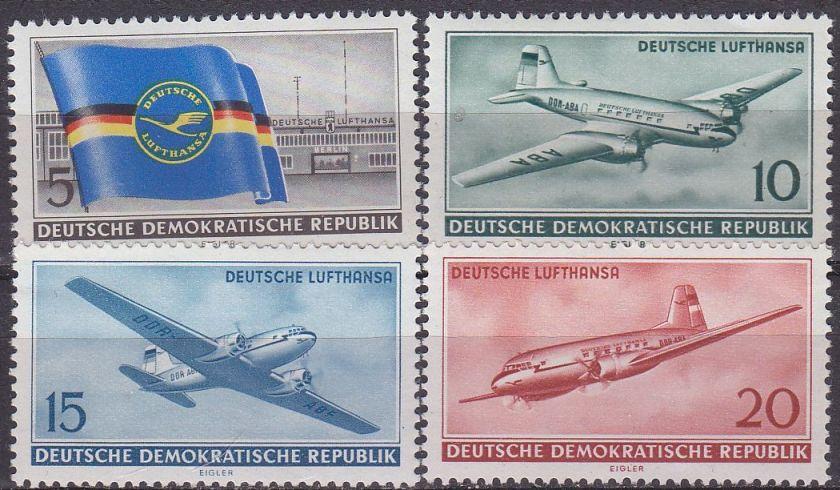 GERMANY DDR [1956] MiNr 0512-15 ( **/mnh ) [02] Flugzeug For Sale