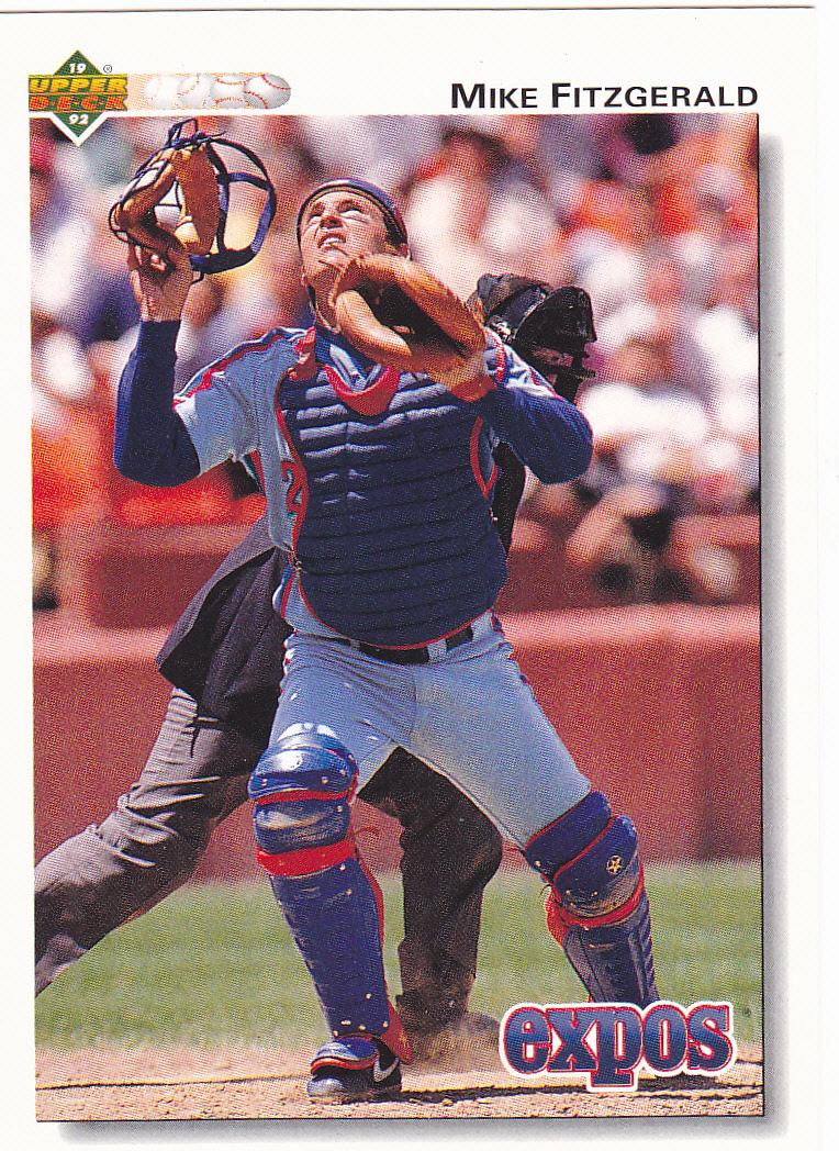 Mike Fitzgerald #210 - Expos 1991 Upper Deck Baseball Trading Card For Sale