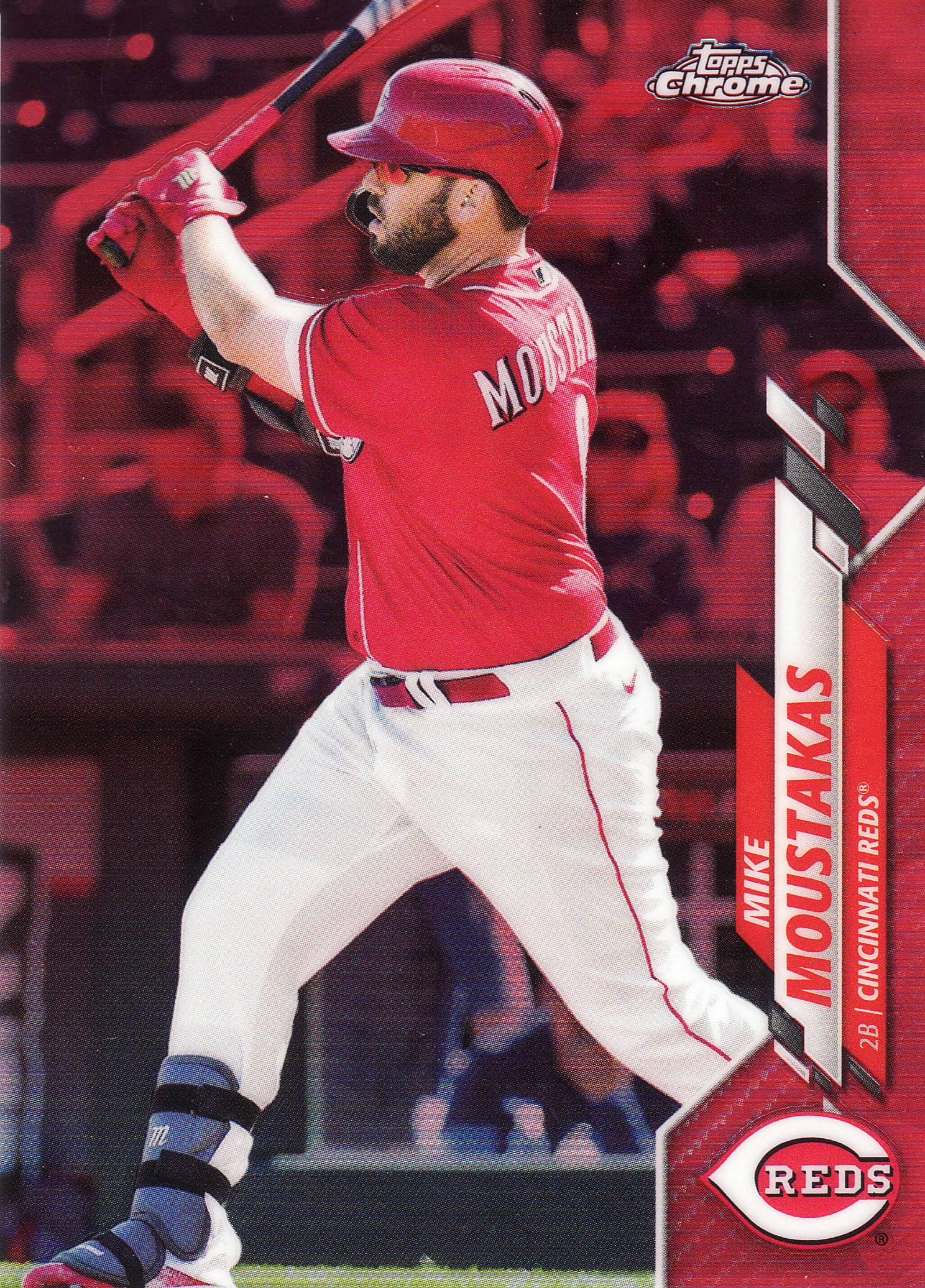 2020 Topps Chrome Update Red Refractors 10 Mike Moustakas Reds For