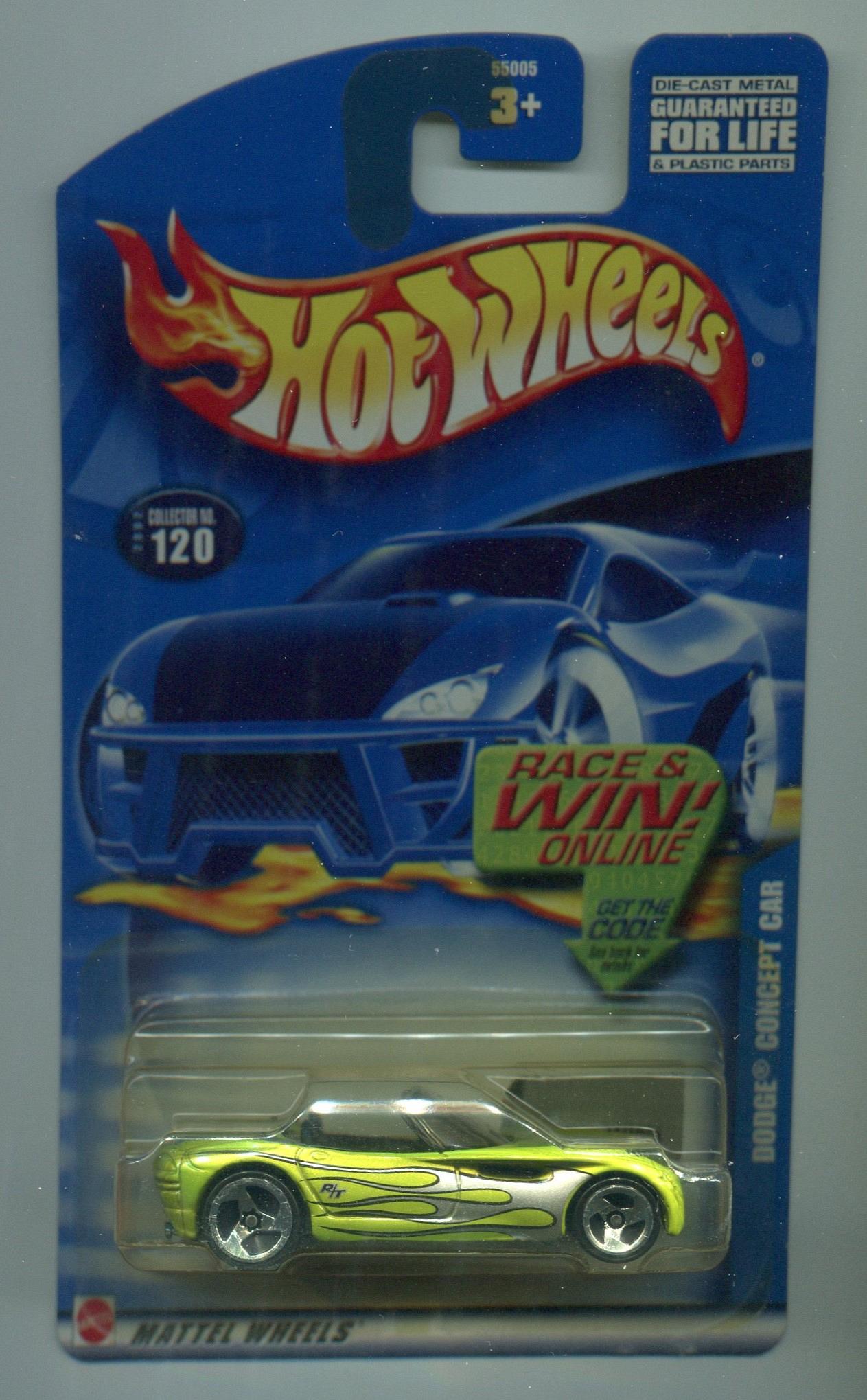 2002 Mattel HOT WHEELS -- DODGE CONCEPT CAR -- MINT For Sale