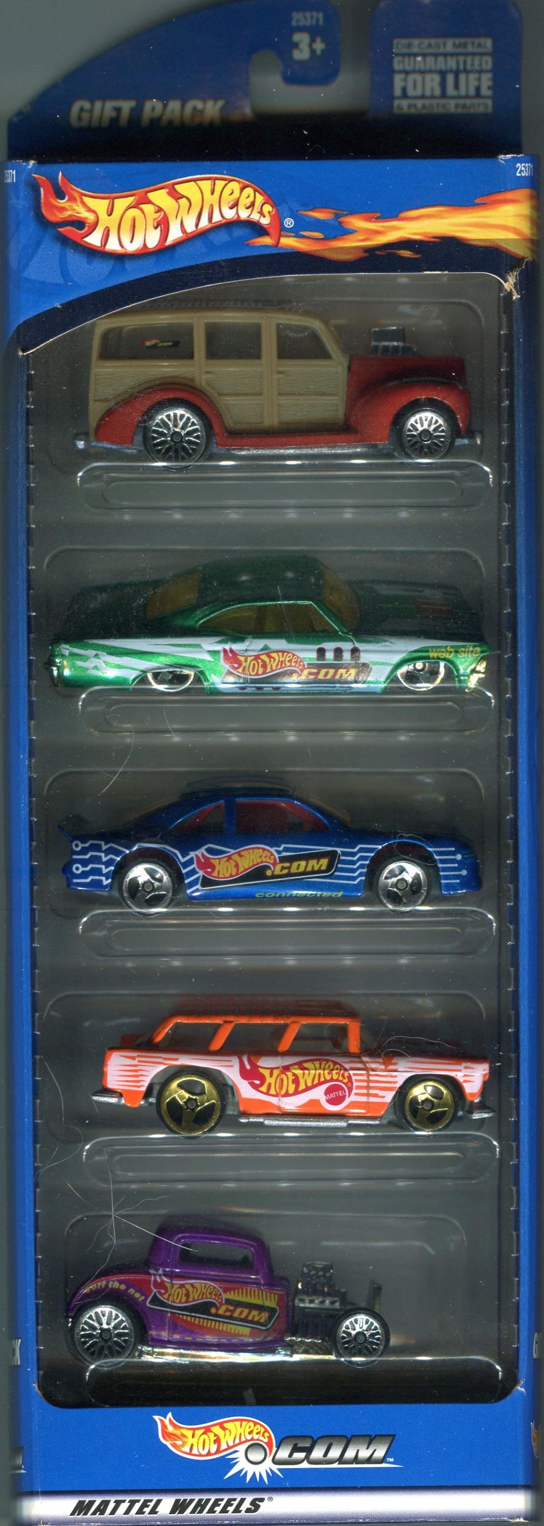 Mattel HOT WHEELS -- ROAD ROD - 5 Car Gift Pack -- MINT For Sale