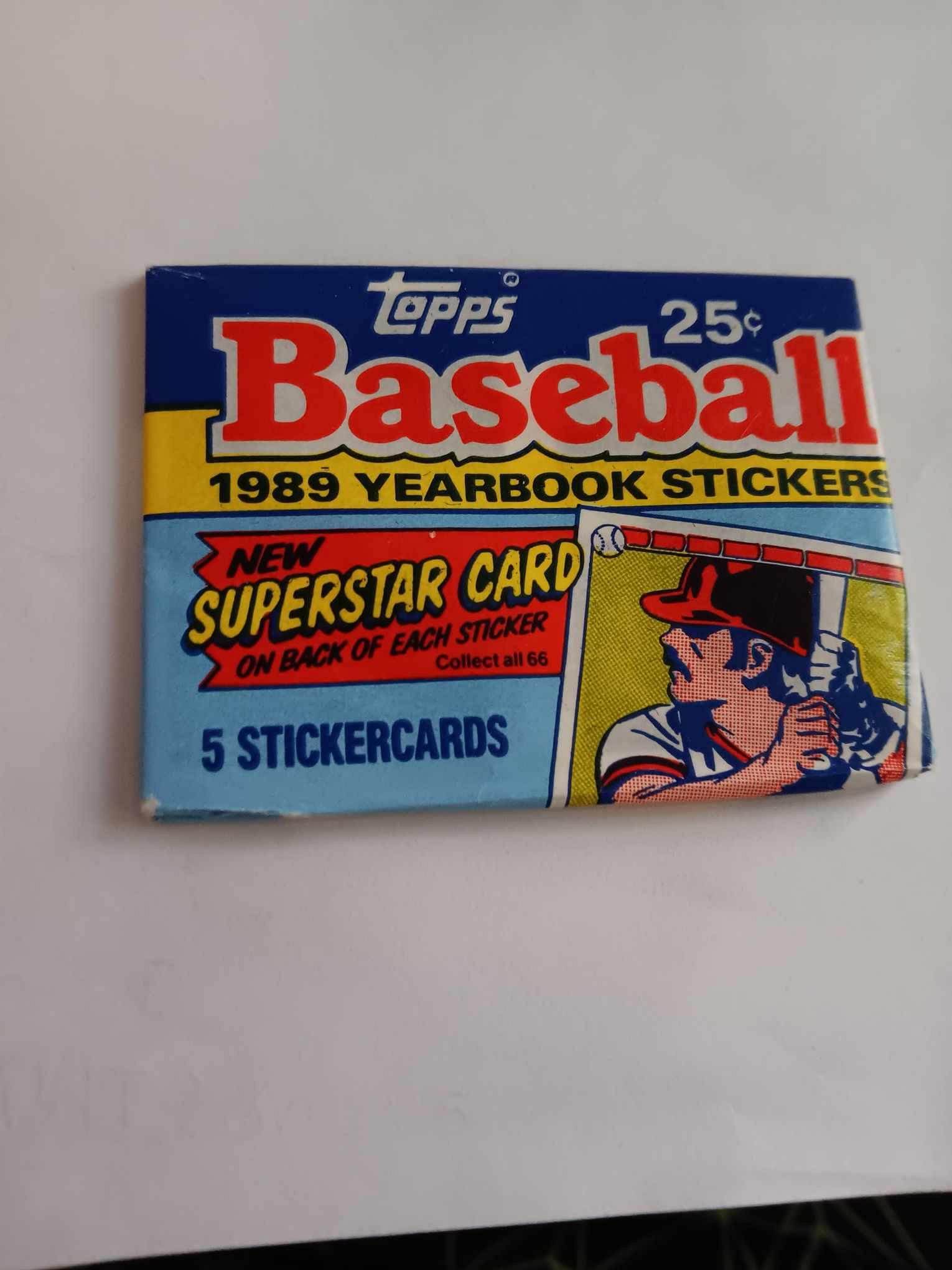 1989 Topps Yearbook Stickers Includeds 5 Stickerscards For Sale