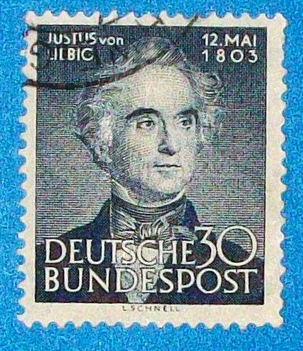 1953 Germany (West) "The 150th Anniversary of the birth of Justus ...