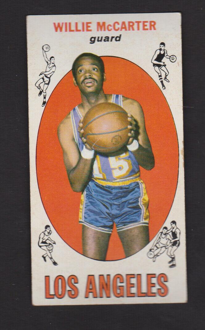 1969 Topps Basketball #63 Willie McCarter Rookie Los Angeles For Sale