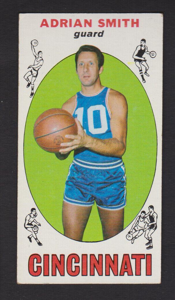 1969 Basketball Topps #97 Adrian Smith Rookie Cincinnati EXMT+ For Sale