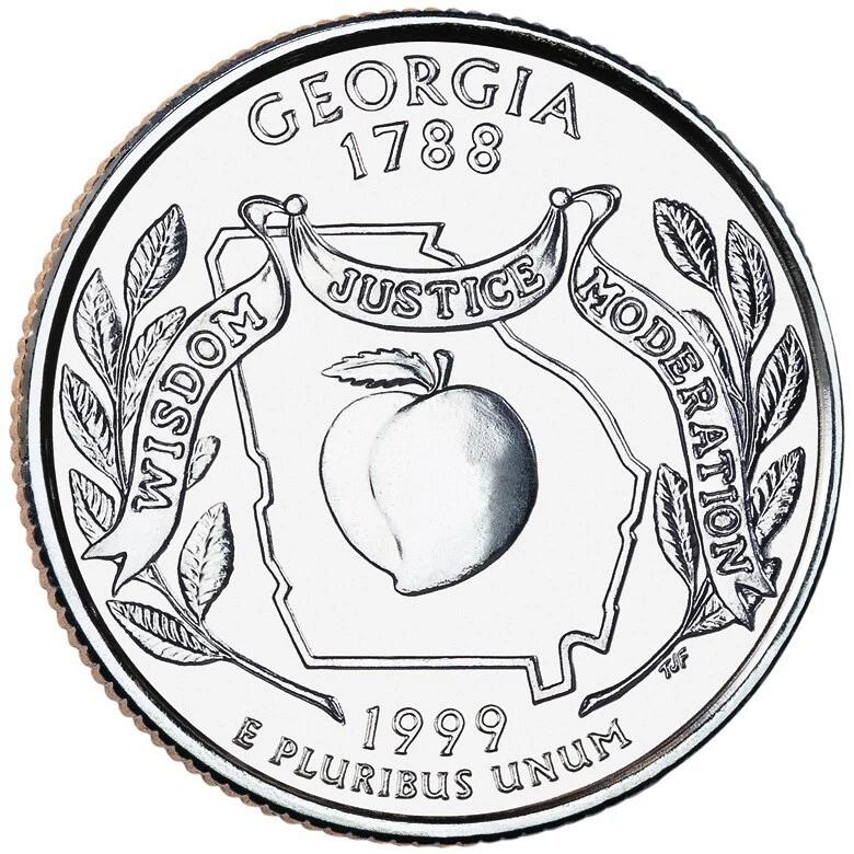 1999 P GEORGIA STATE QUARTER For Sale