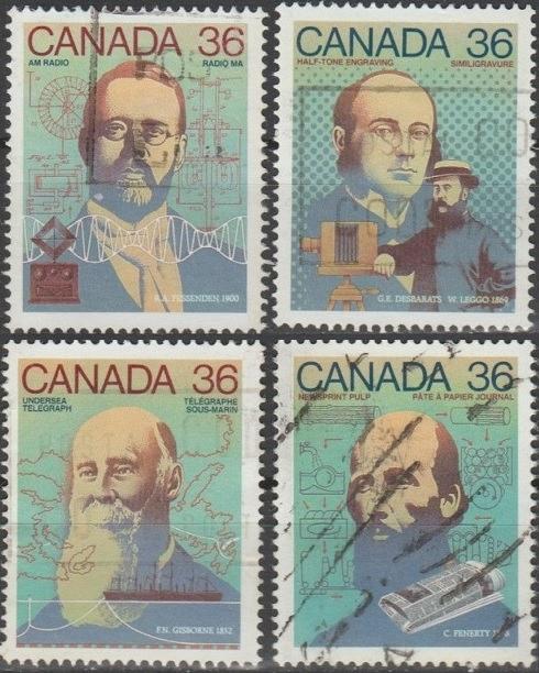 [CA1135] Canada: Canadian Inventors (1987) Used Complete Set For Sale