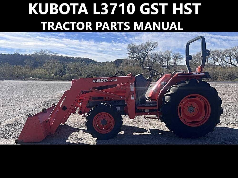 KUBOTA L3710 PARTS MANUAL 570pgs w Exploded Diagrams for GST HST Diesel ...