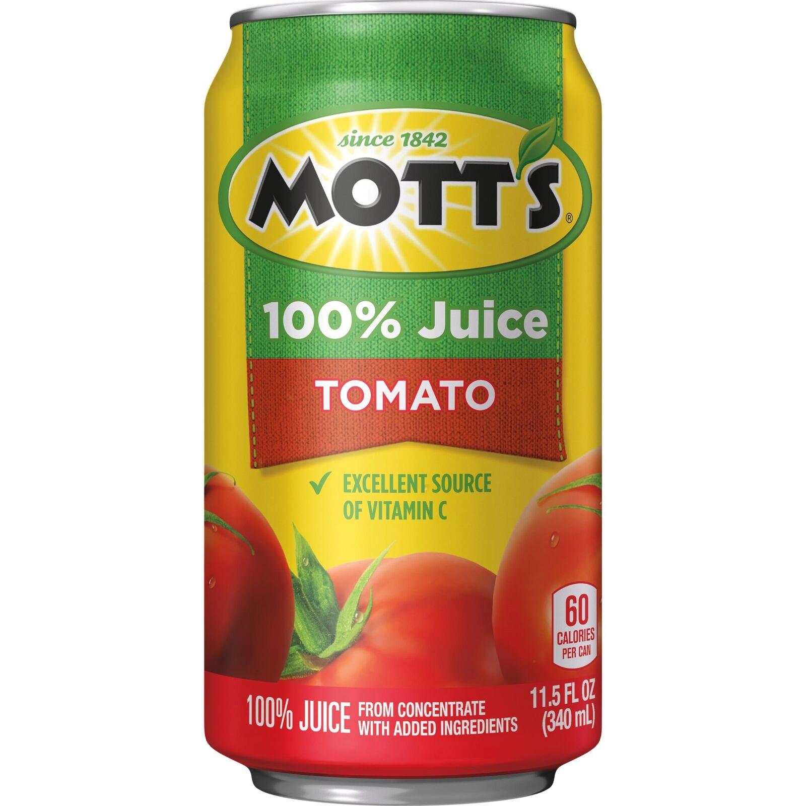 Mott's 100% Tomato Juice 11.5 Fluid Ounce Can 24 Count For Sale