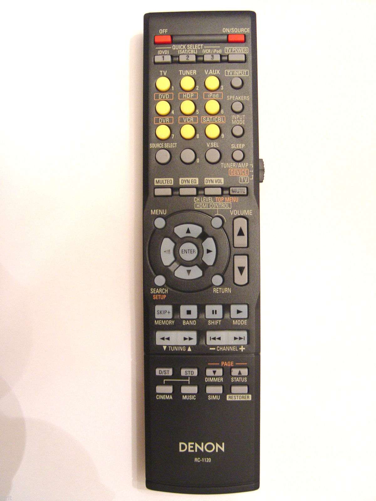 Denon RC-1120 Remote Control - AVR1610 AVR590 DHT-590BA 963307003620D ... Denon RC-1120 Remote Control - AVR1610 AVR590 DHT-590BA 963307003620D ...