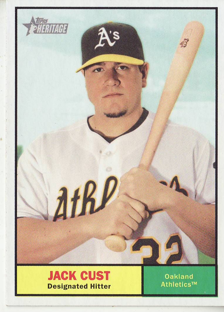 2010 Topps Heritage #398 Jack Cust For Sale