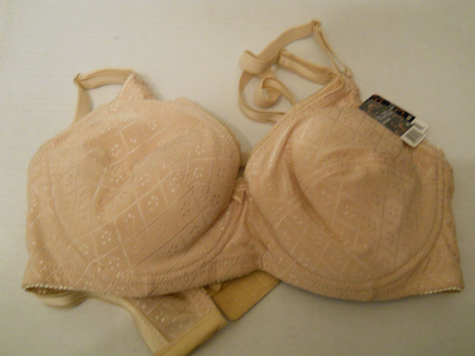 3 Pack MaMia Sexy Full 40C-Cup Bras W/ Bow at Center Front Assorted ...