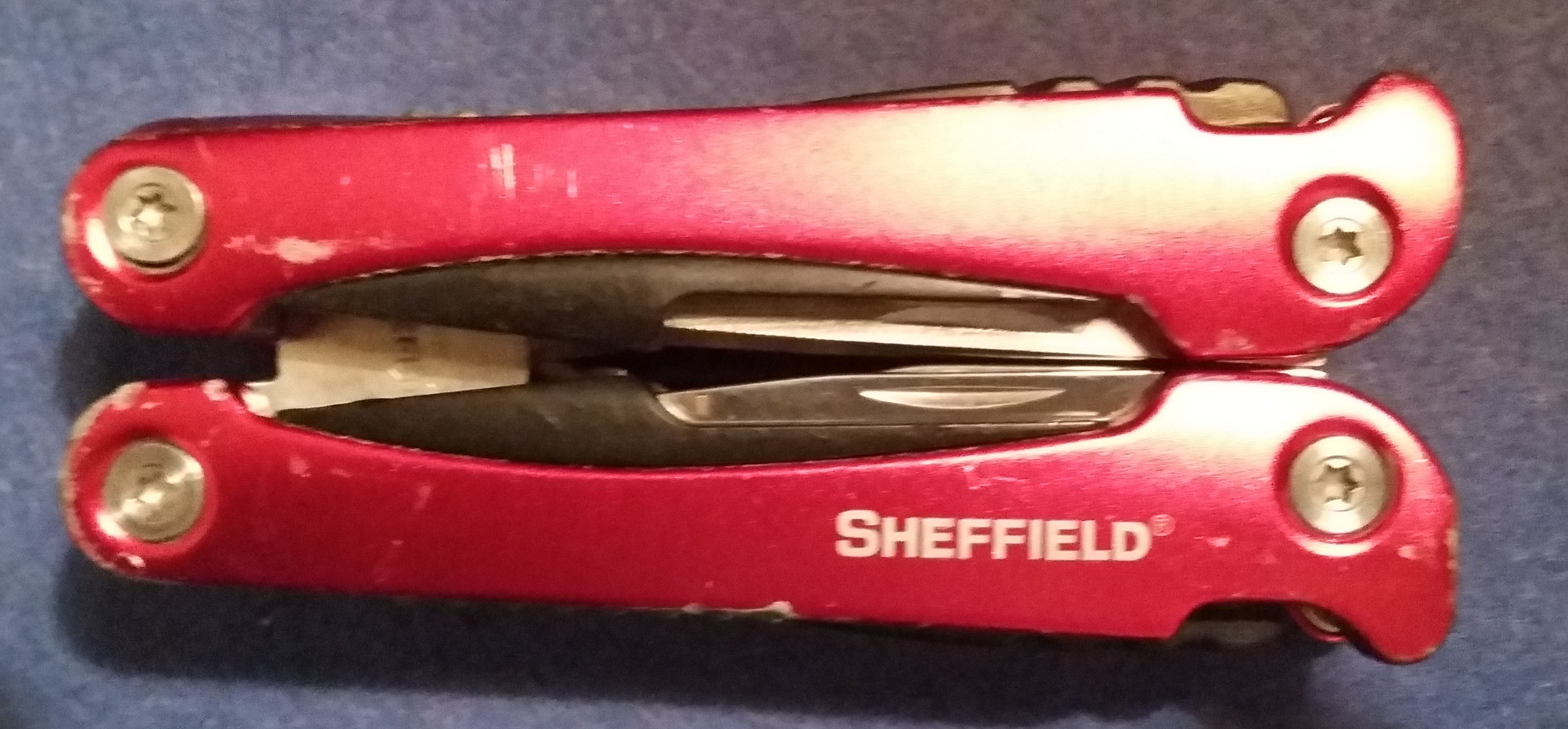 Sheffield Rugged Red Spring Assisted Full Size Pliers - 11 in 1 Multi ...