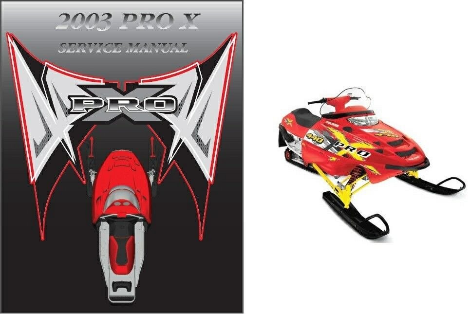 2003 Polaris ProX 440 600 700 800 Snowmobiles Service Repair Manual CD ...