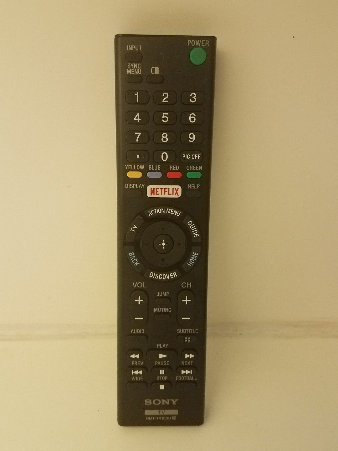 genuine SONY RMT TX100U Remote Control Smart TV w/Netflix button ACTION ... genuine SONY RMT TX100U Remote Control Smart TV w/Netflix button ACTION ...