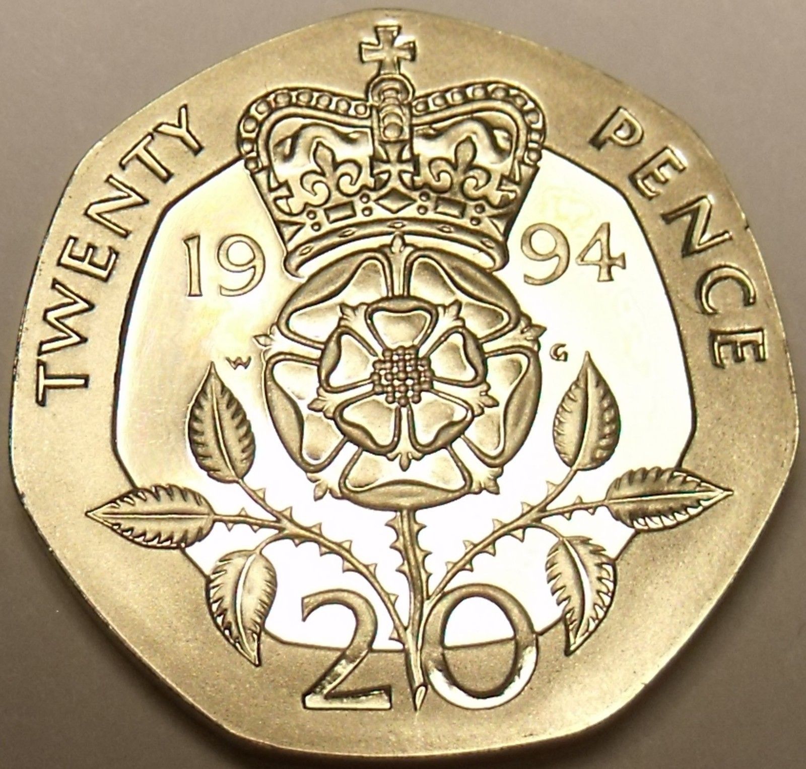 Proof Great Britain 1994 20 Pence~Super Cameo~Proofs Are Best Coins ...